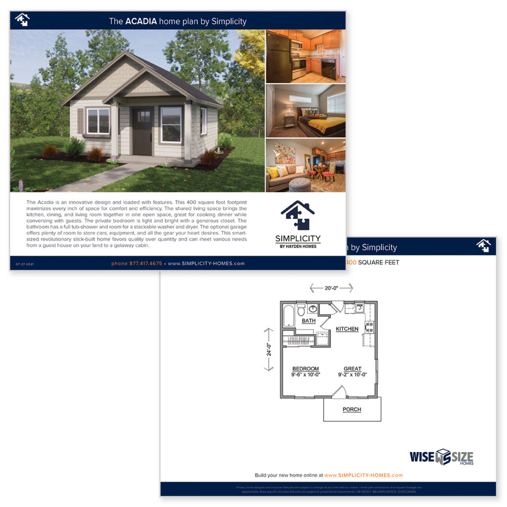 Simplicity Printed Items – Hayden Homes Web2Print